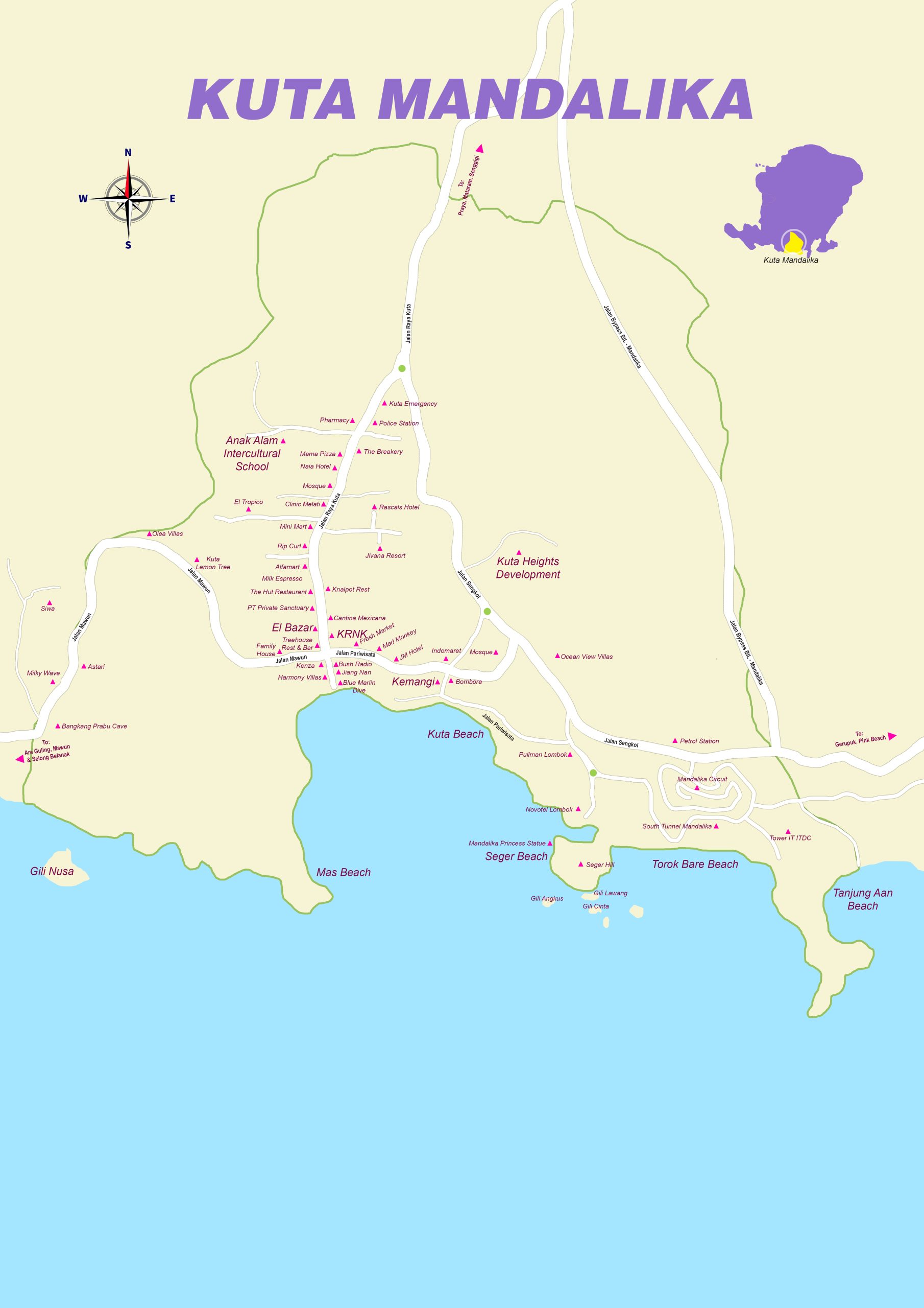 Maps - THE LOMBOK GUIDE