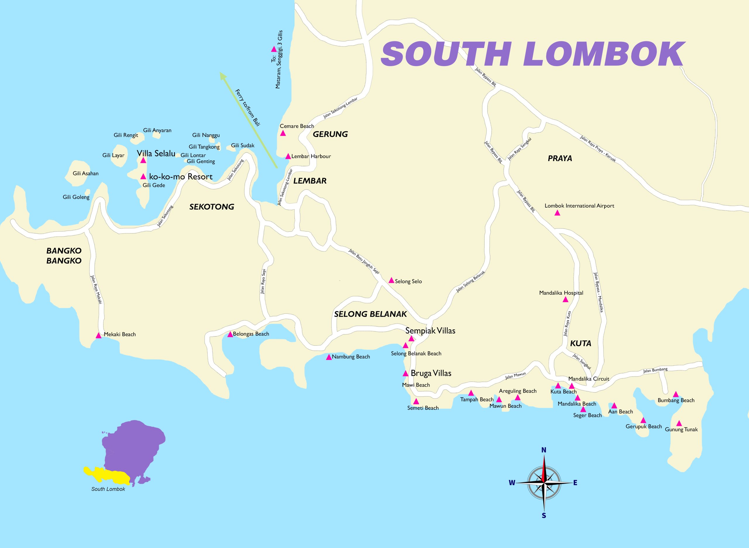 Maps - THE LOMBOK GUIDE