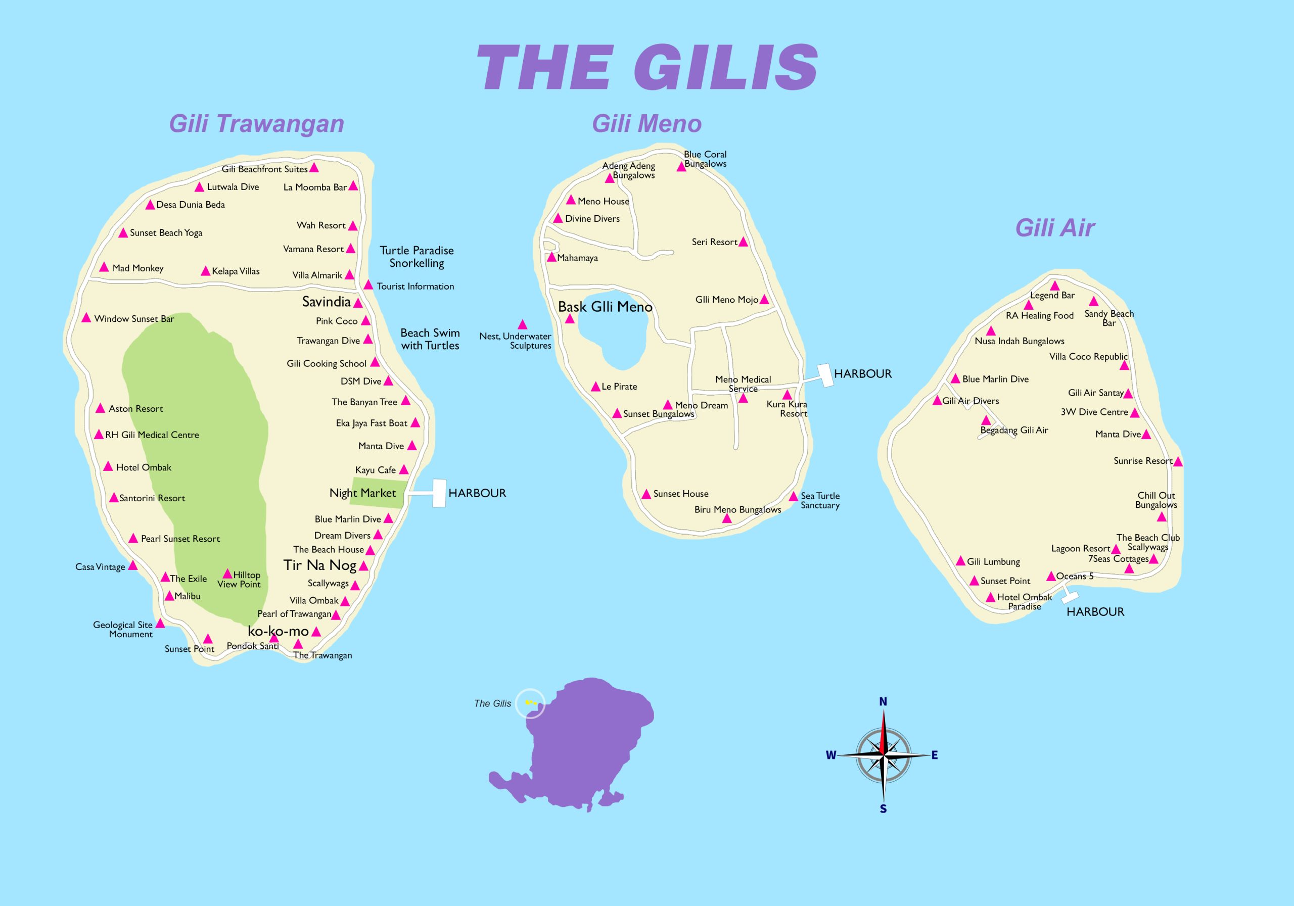 Maps - THE LOMBOK GUIDE