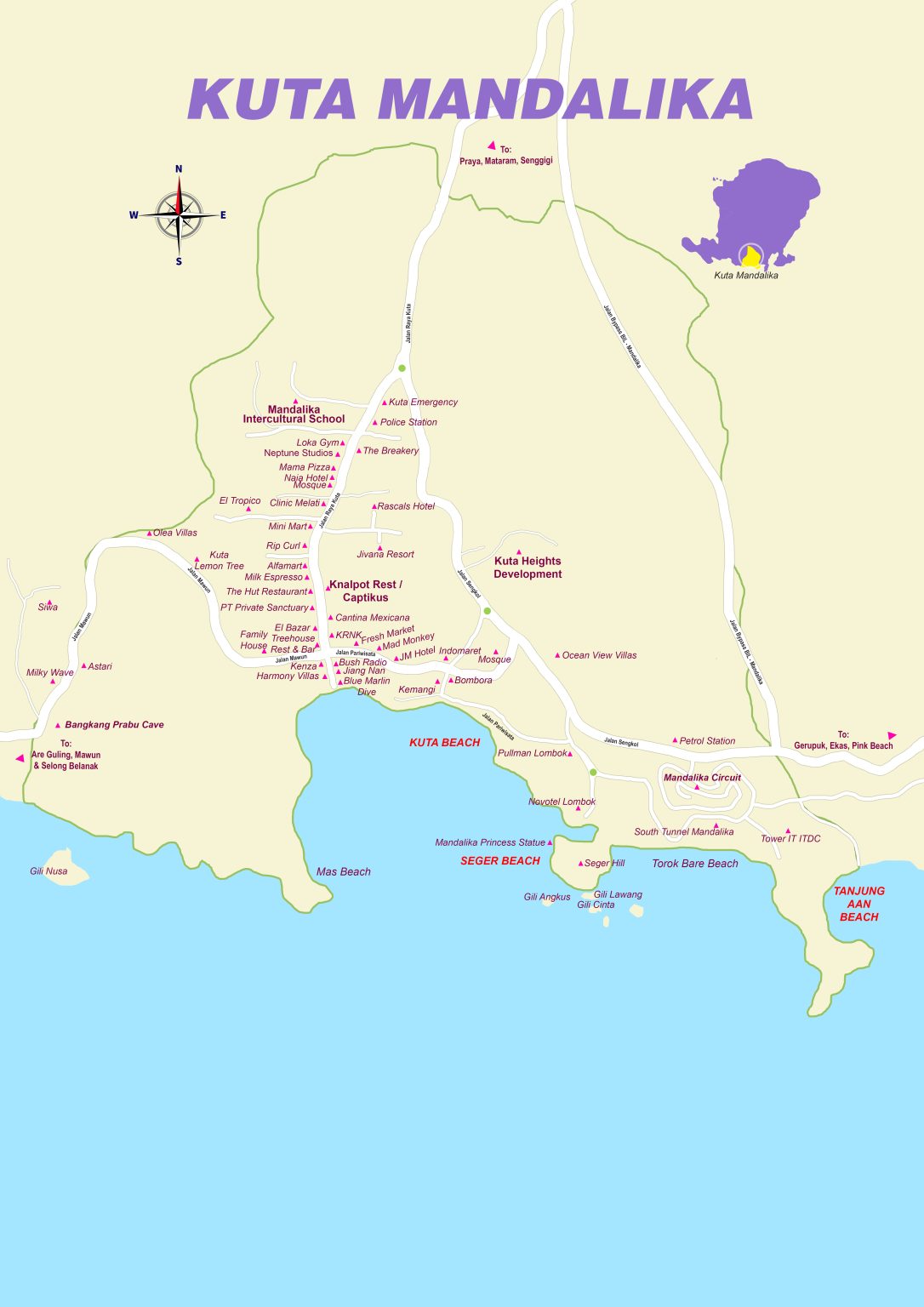 Maps - THE LOMBOK GUIDE