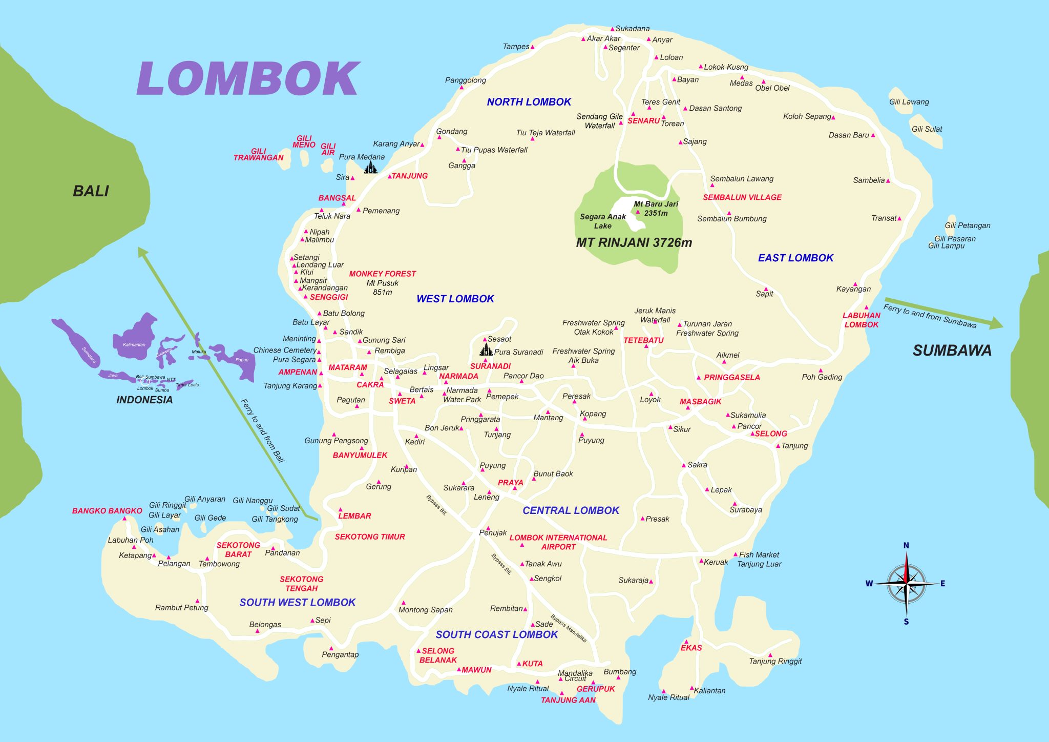 Maps - THE LOMBOK GUIDE